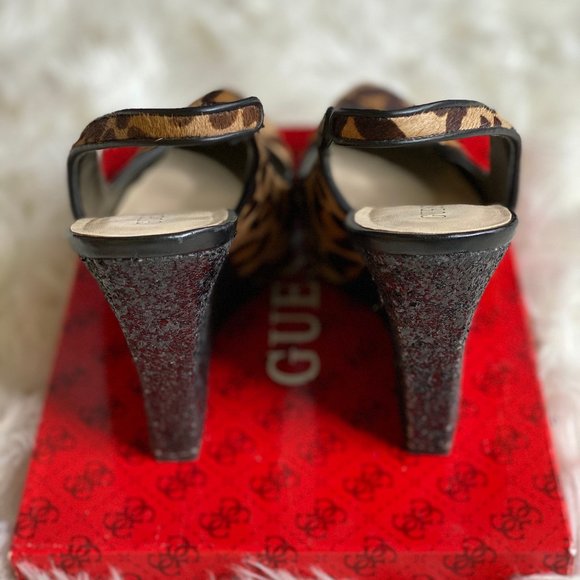Guess | Shoes | Guess Russoly Leopard Wedge 95 | Poshmark